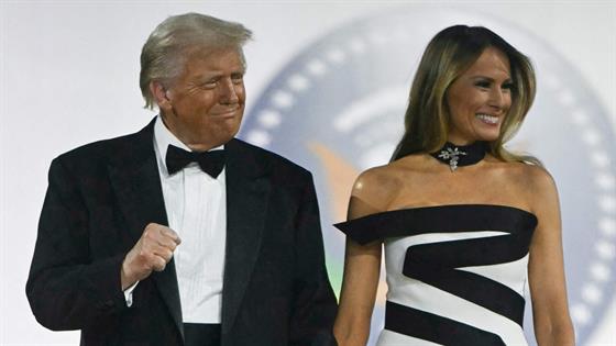 Melania Trump Wears Bold Gown to Donald Trump’s Inauguration Ball