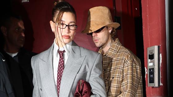 Justin Bieber and Hailey Bieber Enjoy Cheeky Date Night at Rhode Launch ...