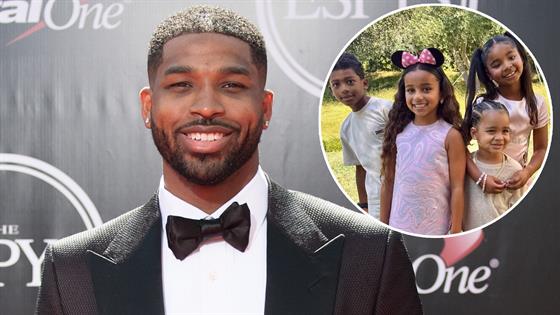 Tristan Thompson Shares Rare Photos of Bonding Time With Kids Prince, True and Tatum