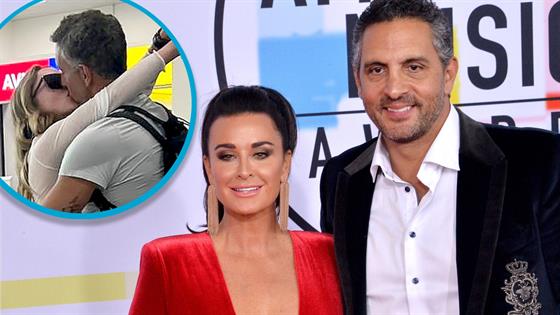 Kyle Richards Husband Mauricio Umansky Kisses Blonde Woman In Greece