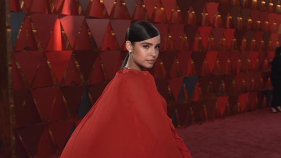 Sofia Carson - 2018 Oscars E! Glambot