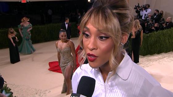 MJ Rodriguez's Vintage American Twist for Meta Gala 2021