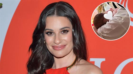 Lea Michele Gives First Look at Baby Daughter Emery