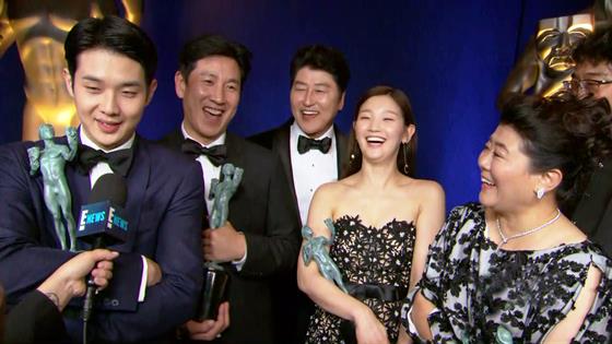"Parasite" Cast Talks Historic Win at the 2020 SAG Awards