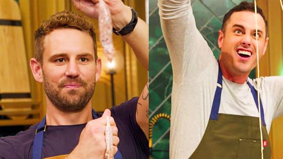 Nick Viall & Ben Higgins Have 5 Minutes to Stuff Sausages