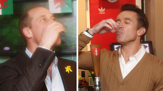 Prince William Does Shots with Rob McElhenney