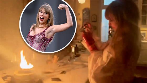 See Video of Taylor Swift Putting Out Fire in Her Home: "Our Purses Are ...