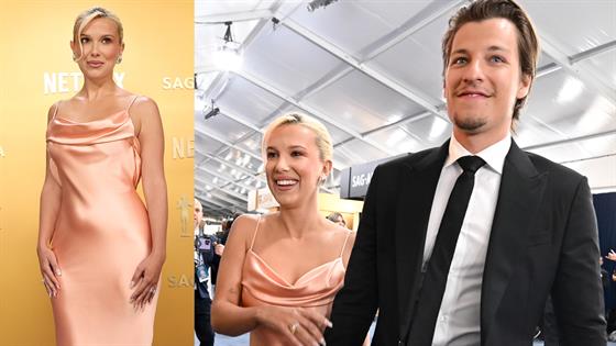 SAG Awards 2025: Millie Bobby Brown & Husband Jake Bongiovi’s Sweet Red Carpet Moment