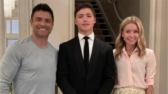 Kelly Ripa & Mark Consuelos' Son Goes to Prom in Dad's Tuxedo