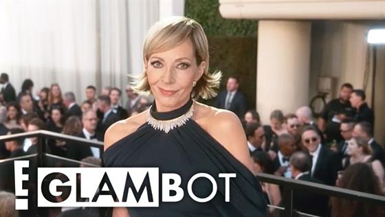2025 Golden Globes GLAMBOT: Allison Janney Strikes A Perfect Pose