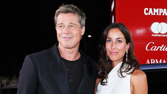 Brad Pitt & Girlfriend Ines de Ramon Make Their Red Carpet Debut!