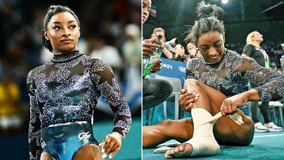 2024 Olympics: Simone Biles Powers Through Injury During First Event