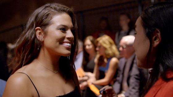 "Cosmo" Team Runs Into Ashley Graham at Fashion Week